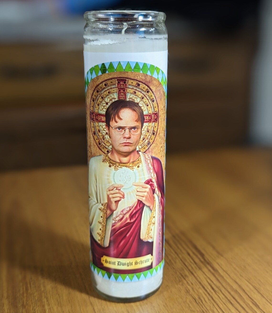 Saint Dwight Schrute Prayer Candle the Office TV Show - Etsy