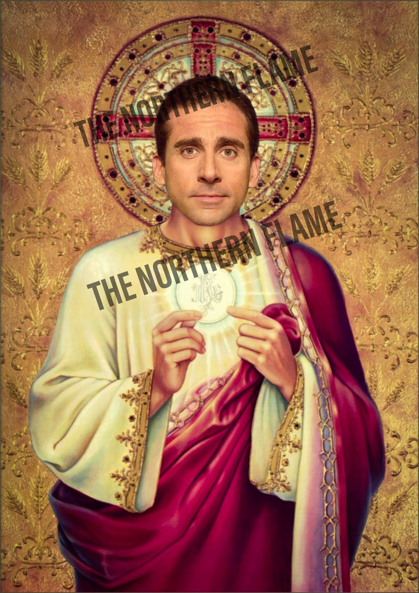 Saint Michael Scott Prayer Candle - the Office TV Show, Dunder Mifflin ...
