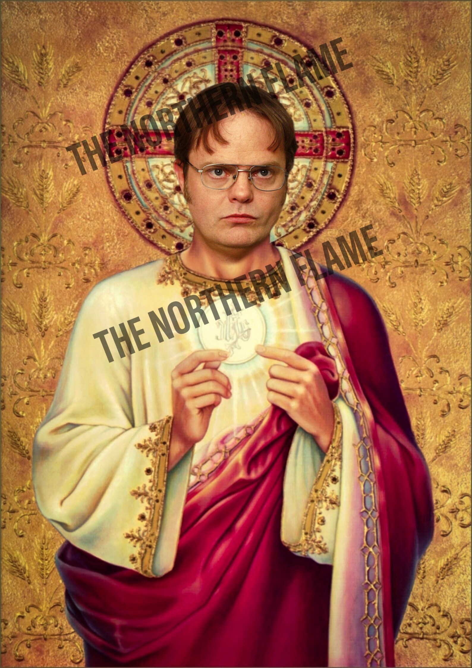 Saint Dwight Schrute Prayer Candle the Office TV Show - Etsy