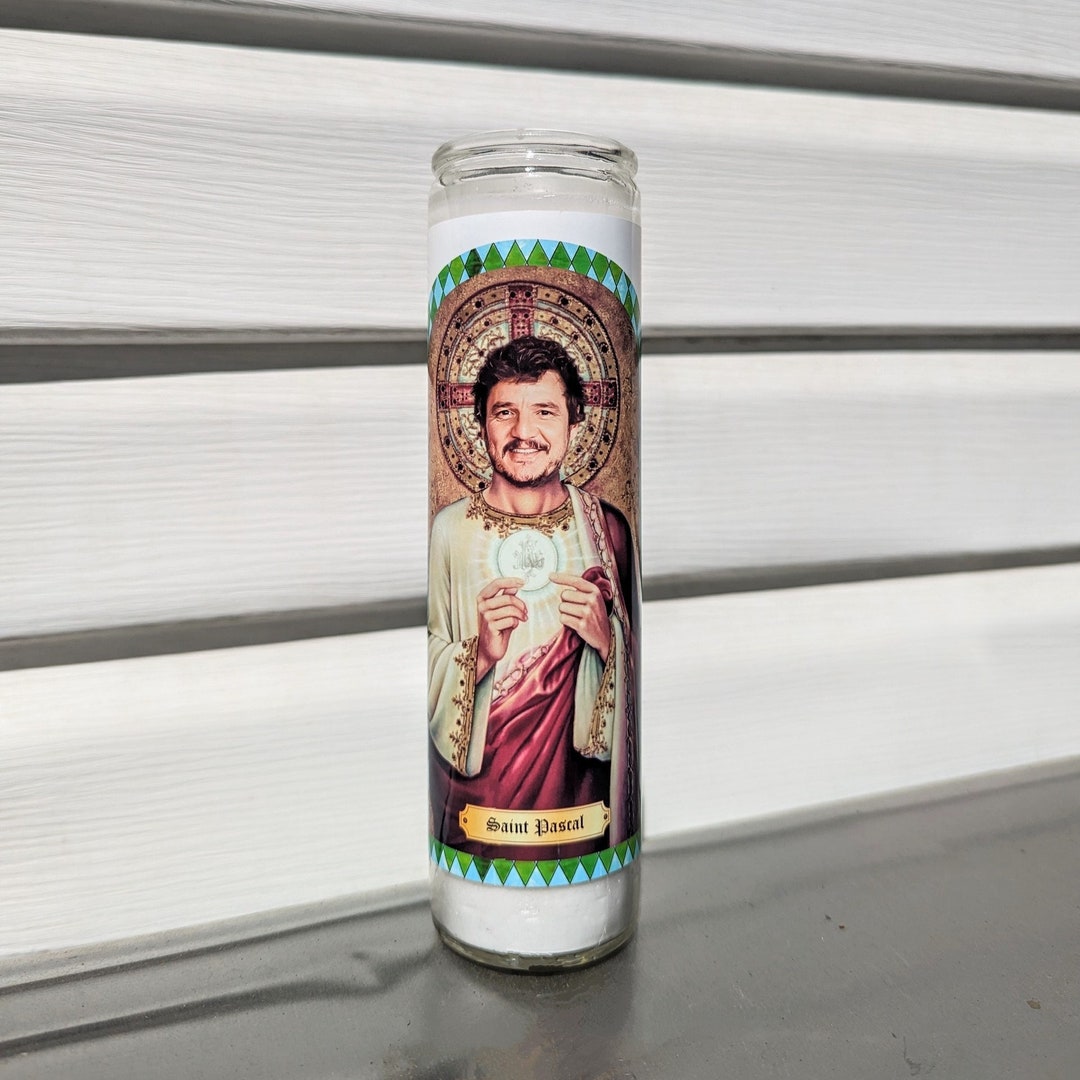 Saint Pedro Pascal Celebrity Prayer Candle - Joel Miller, Prince Oberyn ...