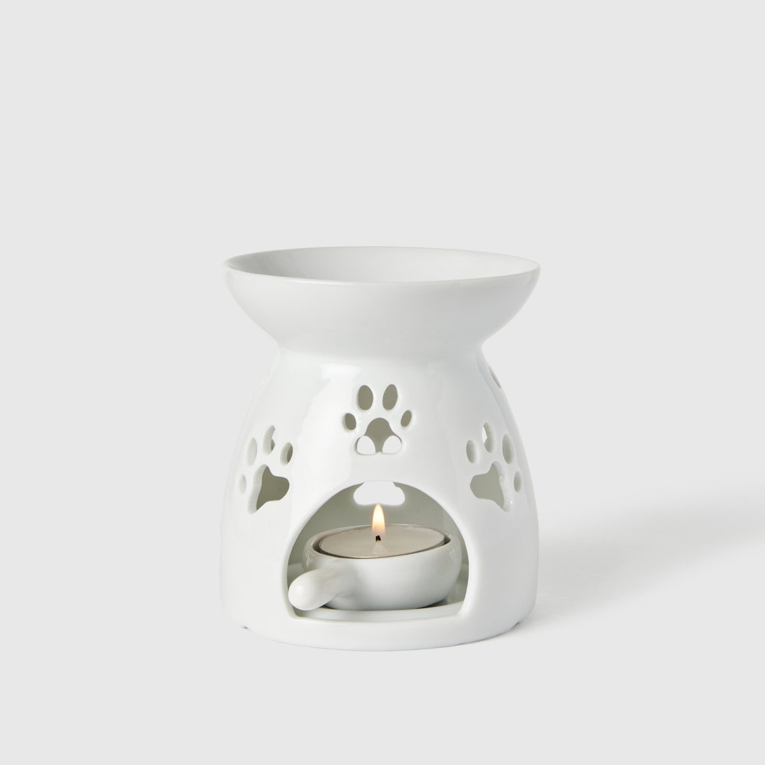 Exclusive Paw Print Burner | Wax Melt Burner | Oil Burner | Ceramic Wax ...
