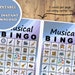 40 Musical Instrument Bingo Game Prefilled Cards, PDF Printable ...