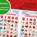 40 Christmas Bingo Game Prefilled Cards, PDF Printable, Instant ...