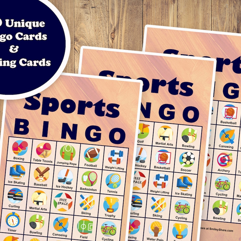 Printable football bingo cards - Etsy España