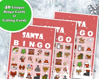 Christmas Bingo Game | Etsy