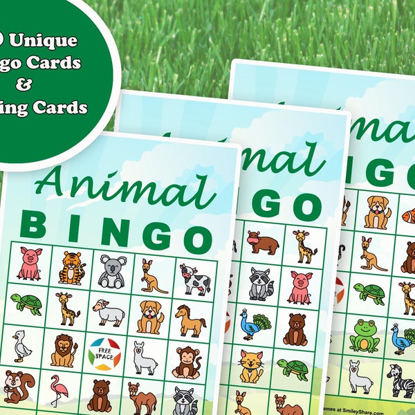 Animal Bingo - Etsy