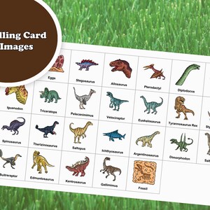 40 Dino Bingo Game Prefilled Cards, PDF Printable, Instant Download ...