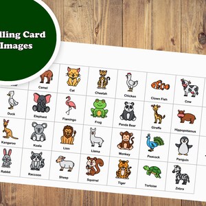 40 Animal Bingo Game Prefilled Cards, PDF Printable, Instant Download ...
