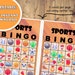 40 Sports Bingo Game Prefilled Cards, PDF Printable, Instant Download ...