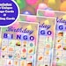 40 Happy Birthday Bingo Game Prefilled Cards, PDF Printable, Instant ...