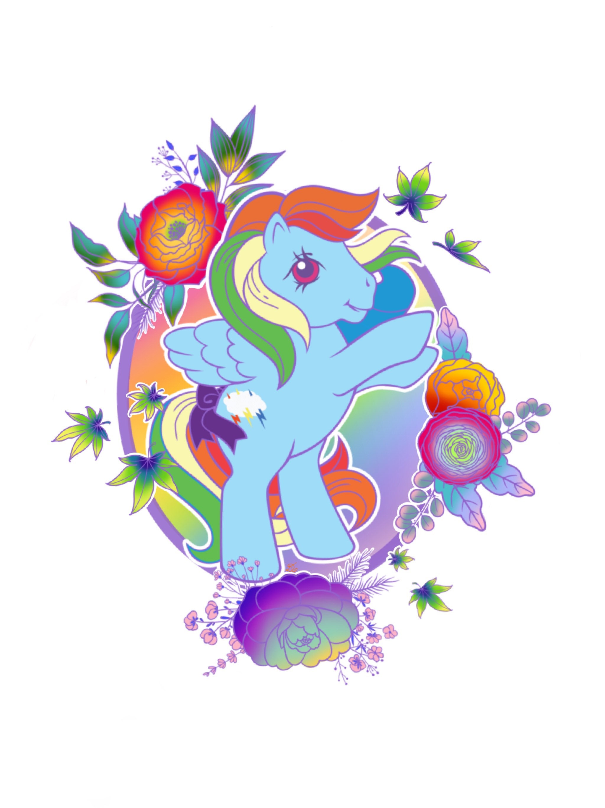 Retro Rainbow Dash - Etsy