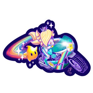 Rosalina Kart Vinyl Sticker - Etsy