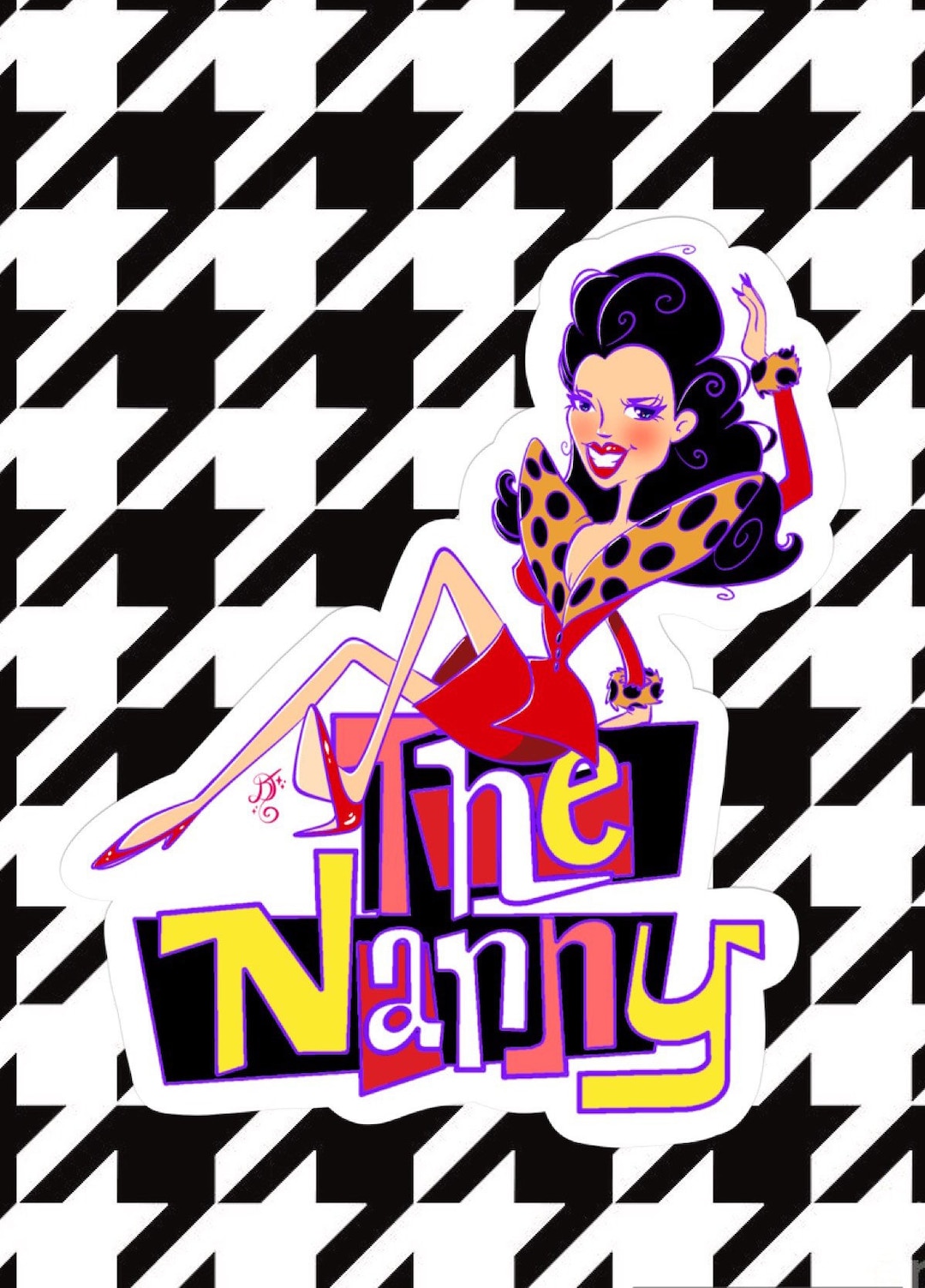The Nanny Fran Drescher Holographic Vinyl Sticker - Etsy