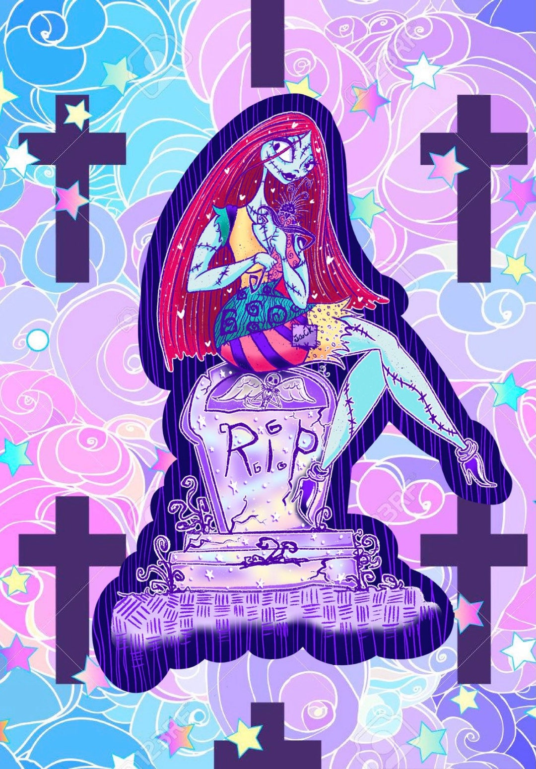 Sally Rag Doll Vinyl Sticker - Etsy