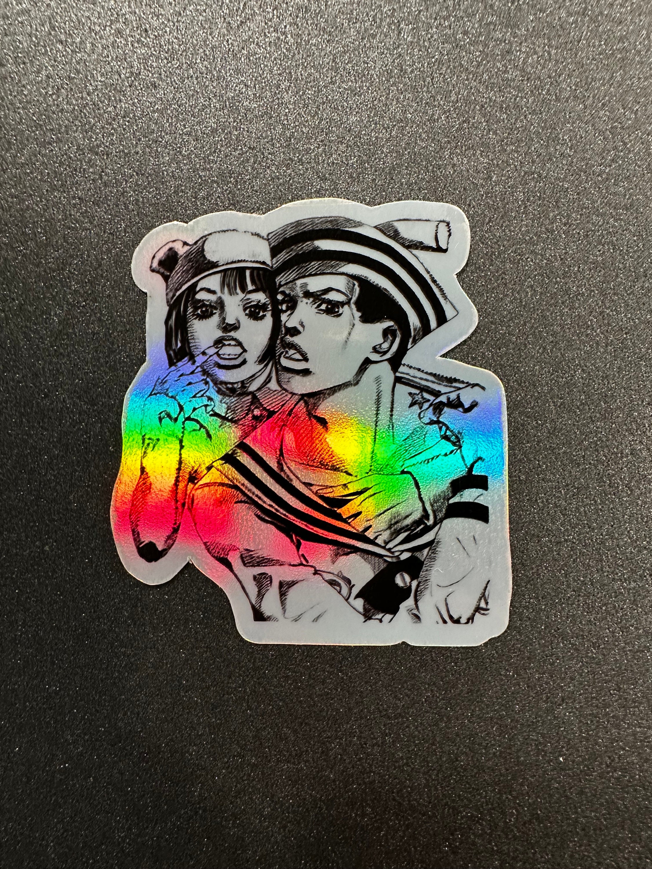 Holographic Horror Manga Sticker - Etsy