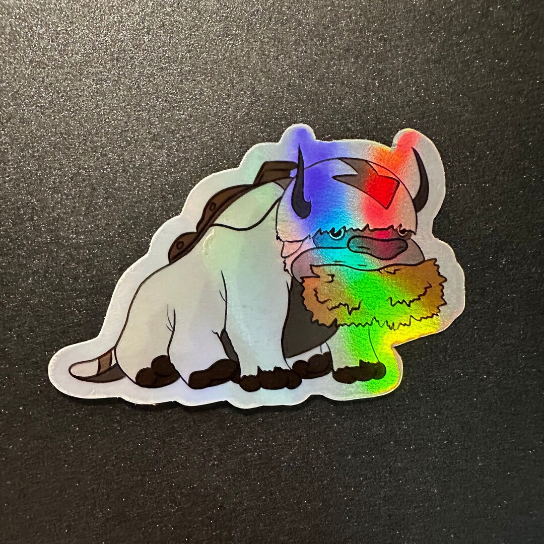 Holographic Apa Bison Waterproof Sticker - Etsy