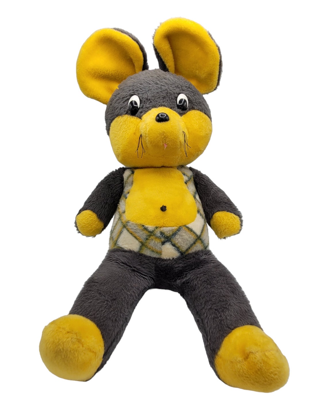 VTG Knickerbocker Animals of Distinction Gray Mouse Plush Doll Toy ...