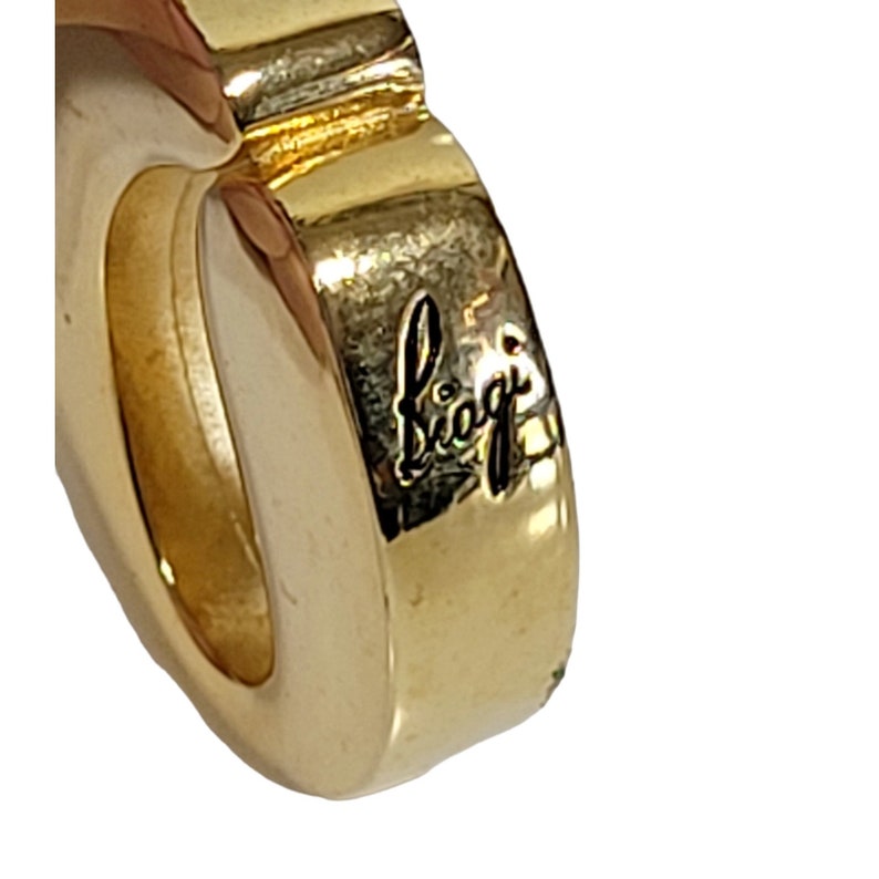 Rare Vintage Biagi Necklace Featuring Large Gold-tone Abstract Pendant ...