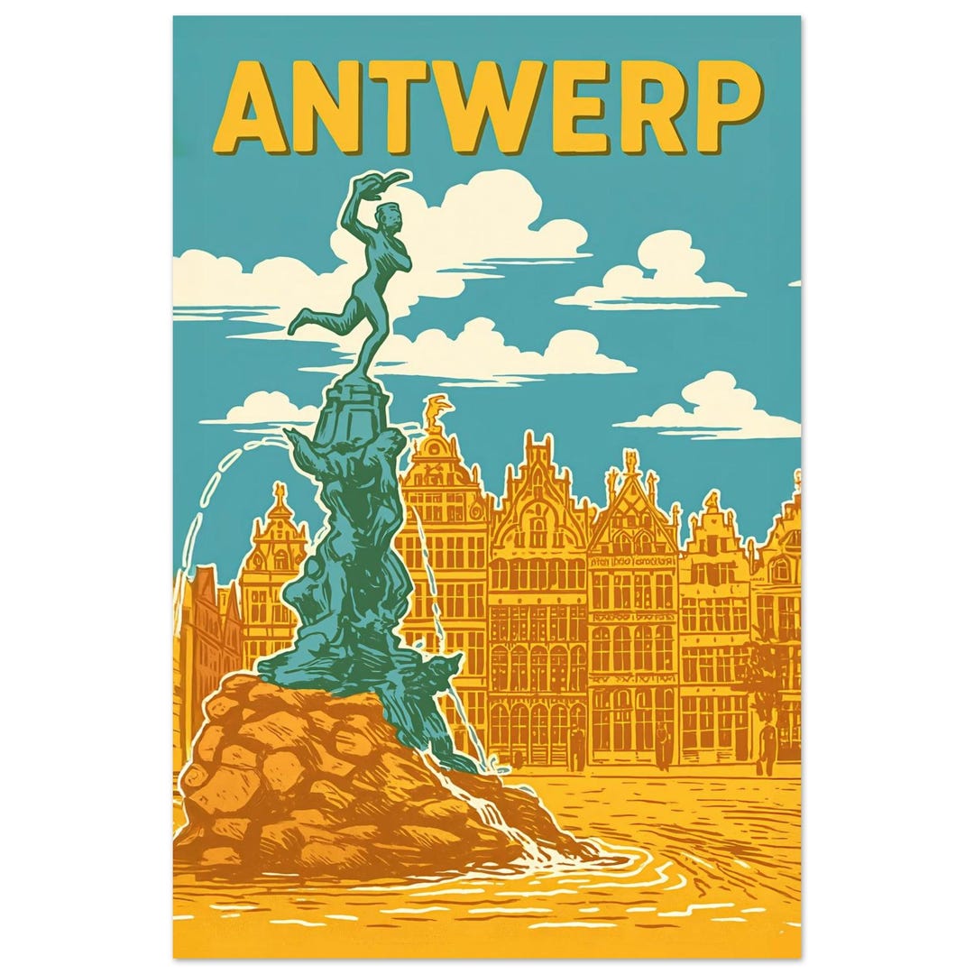 Antwerp, Belgium Wall Art - Etsy