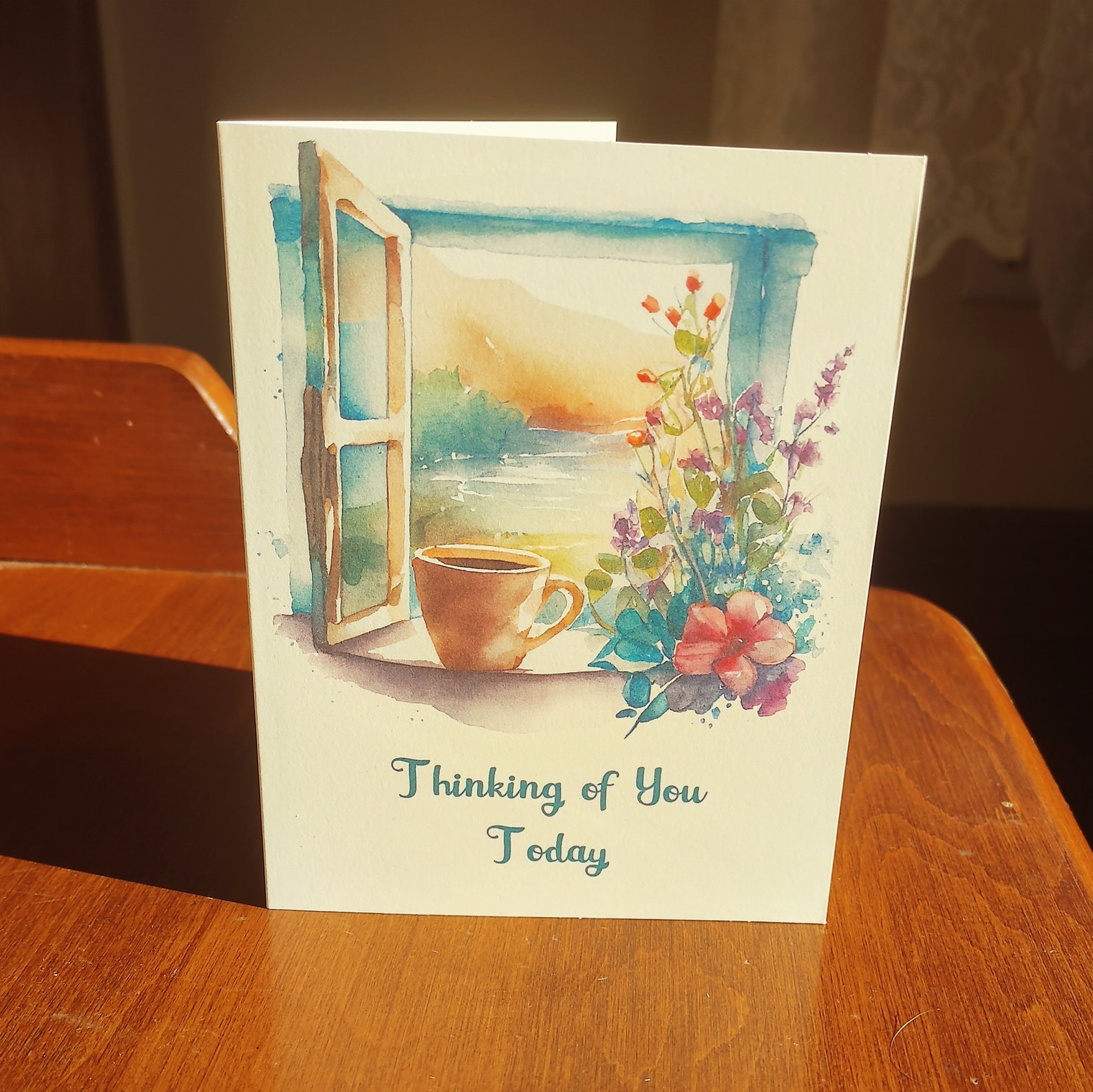 Cheerful Windows Note Cards | Set of 4 | Set of 8 | With Envelopes | A2 ...