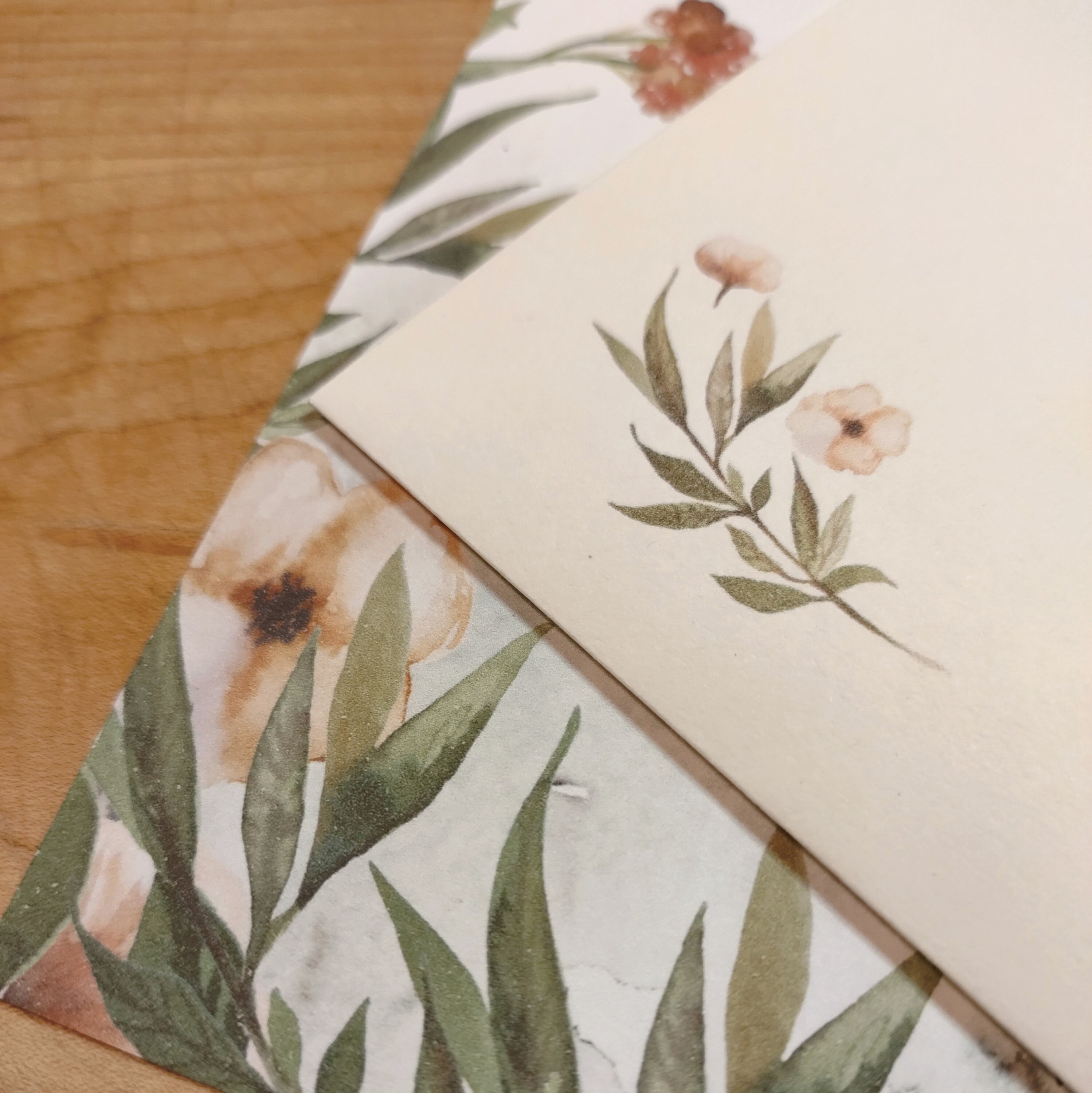 Woodland Flora Writing Paper Set | Set of 10 | 5.5x8" | 2 Designs ...