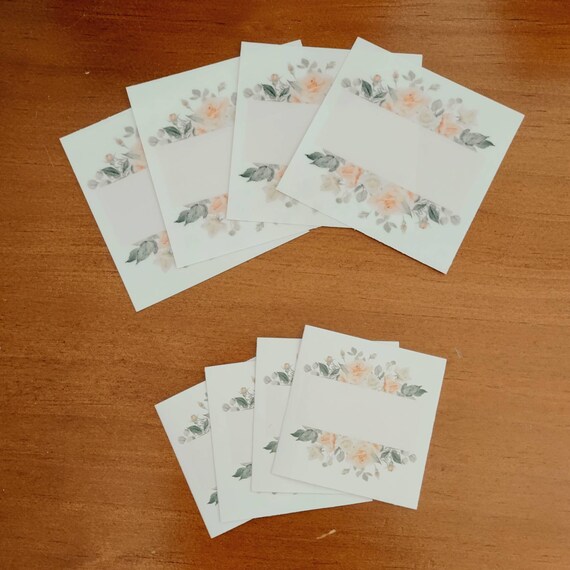 Peach Rose Garland Labels Kitchen Labels Blank Labels - Etsy