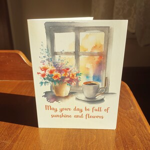 Cheerful Windows Note Cards | Set of 4 | Set of 8 | With Envelopes | A2 ...