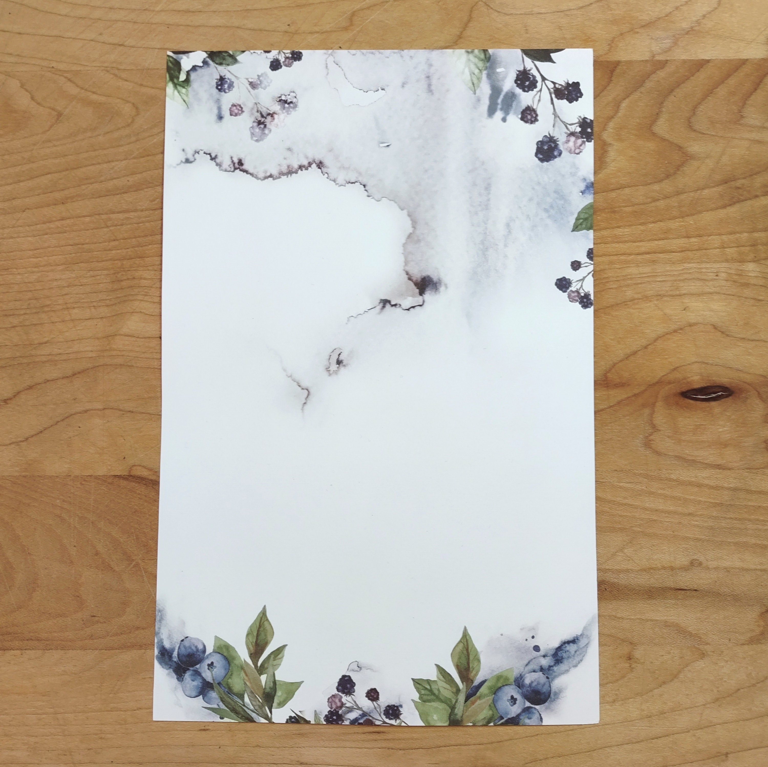 Woodland Flora Writing Paper Set | Set of 10 | 5.5x8" | 2 Designs ...