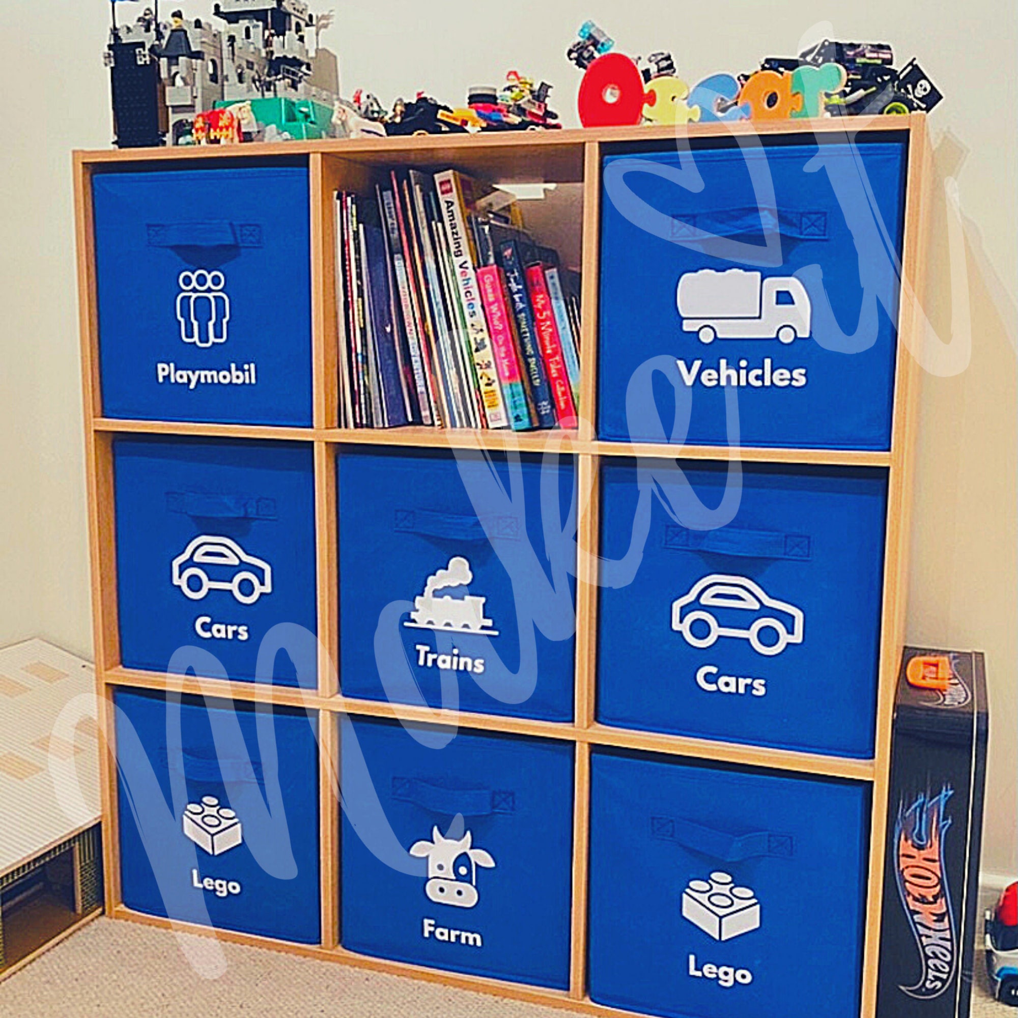 Kallax Personalised Ikea Drona Toy Box / Storage Box Vinyl - Etsy UK