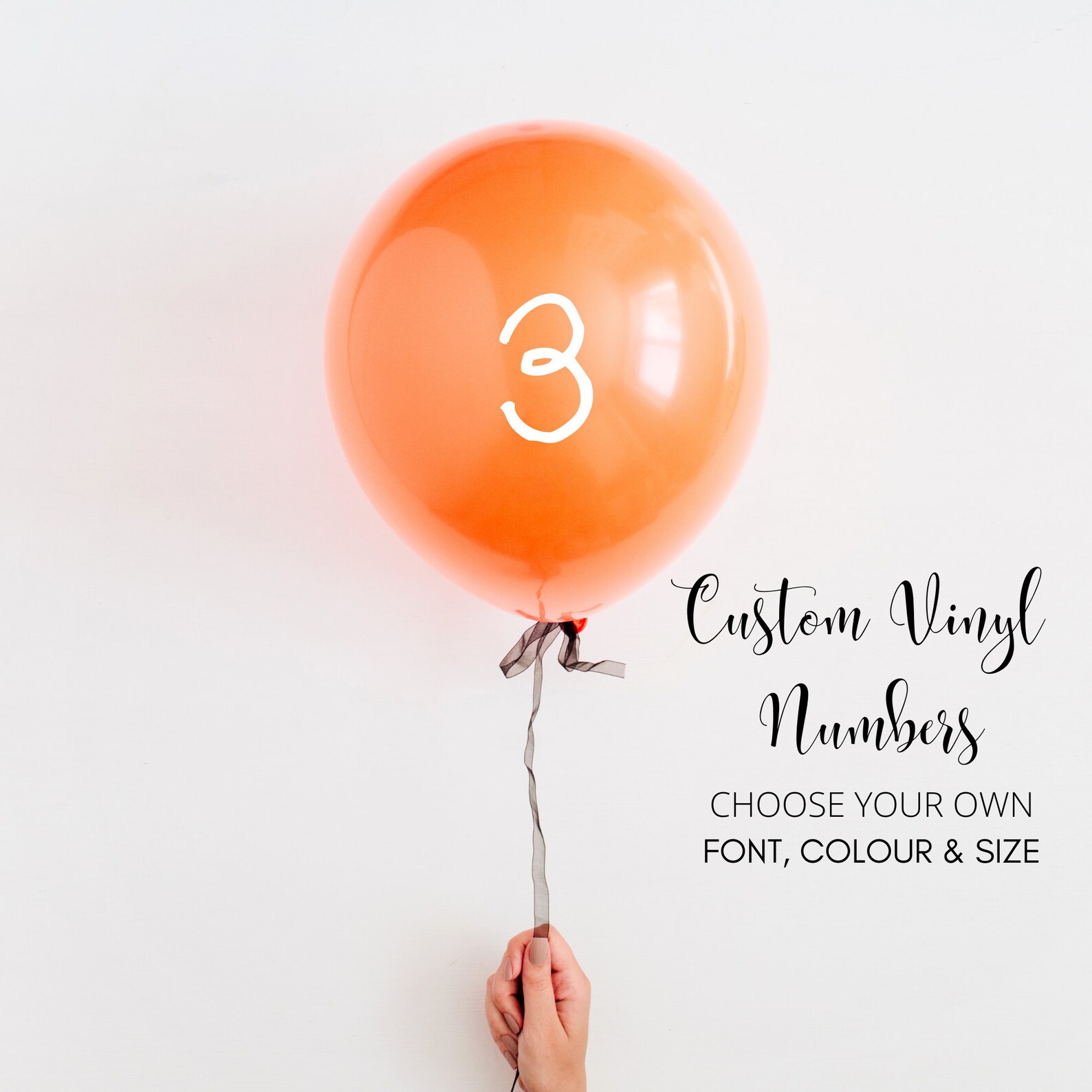 Number Vinyl Labels Custom Number Decals - Etsy UK