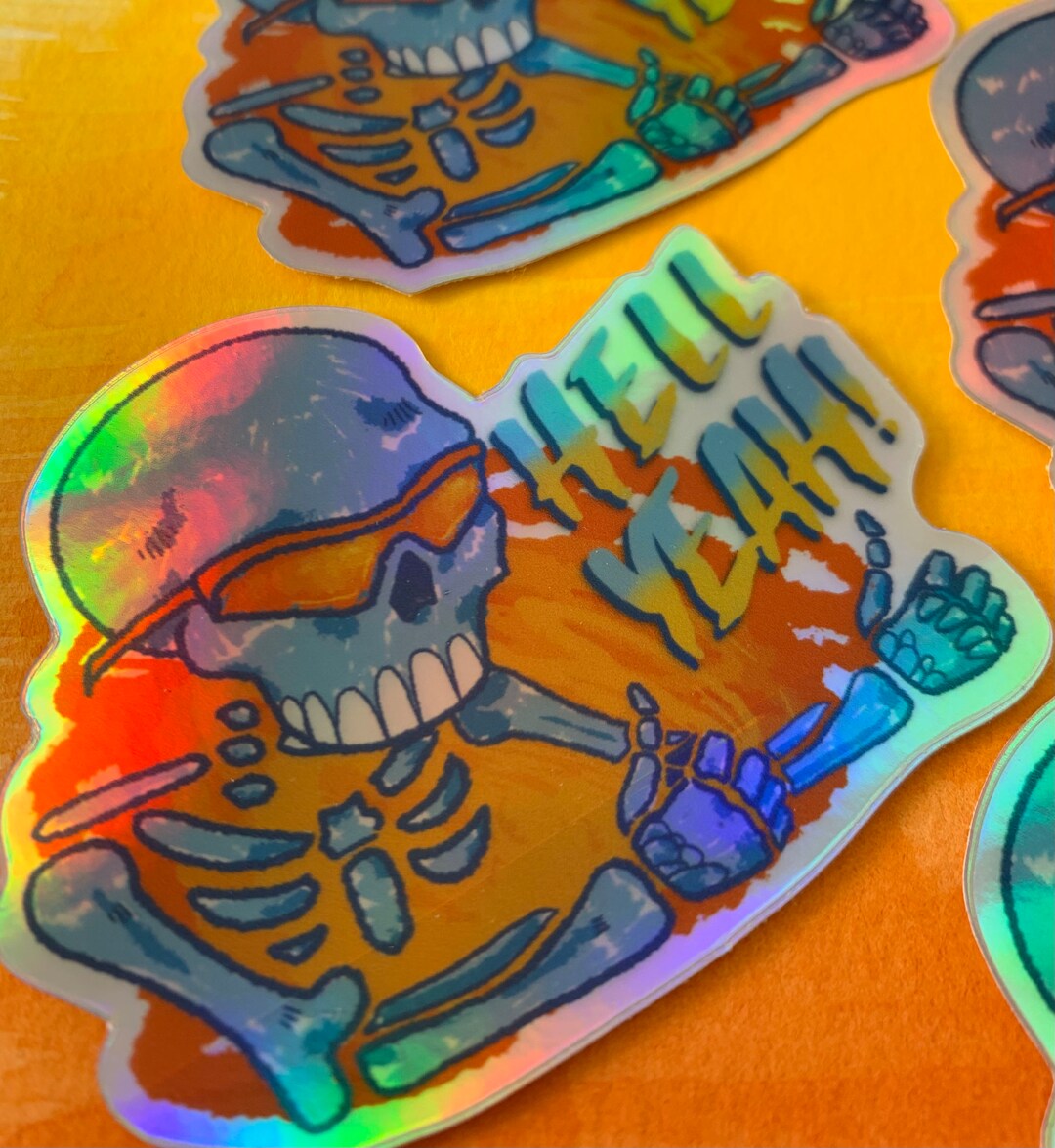 HELL YEAH Sticker - Etsy