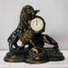 Lion Sculpture and Table Clock Lion Desk Clock for Table Decoration 2 ...
