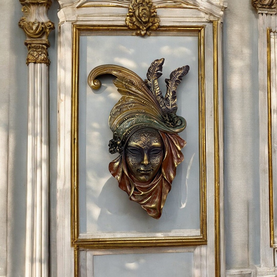 Venetian Mask Wall Decor | Venice Carnival Mask Wall Hanging ...