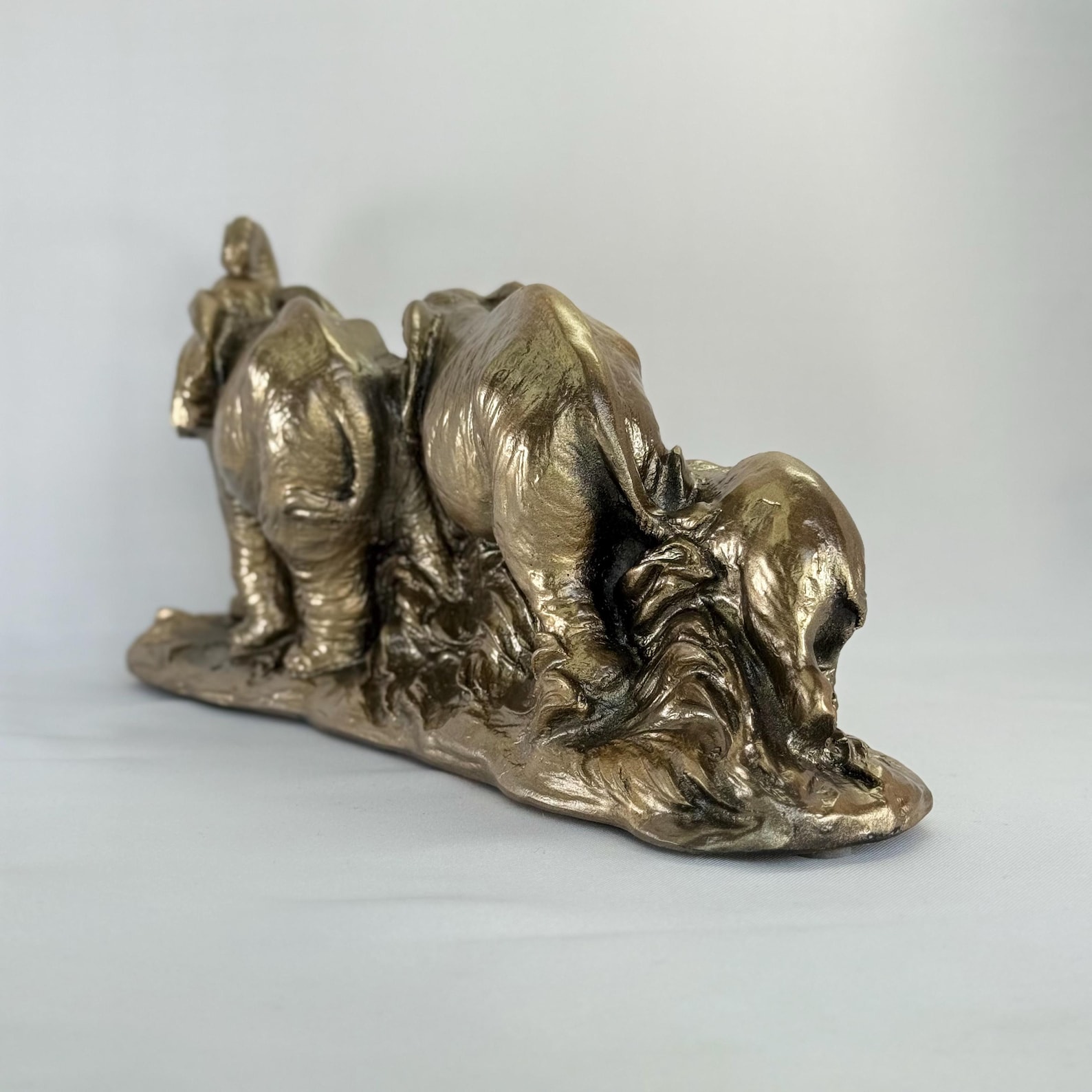 Elephant Family Statue | Animal Figurine for Table Showpiece | Home ...