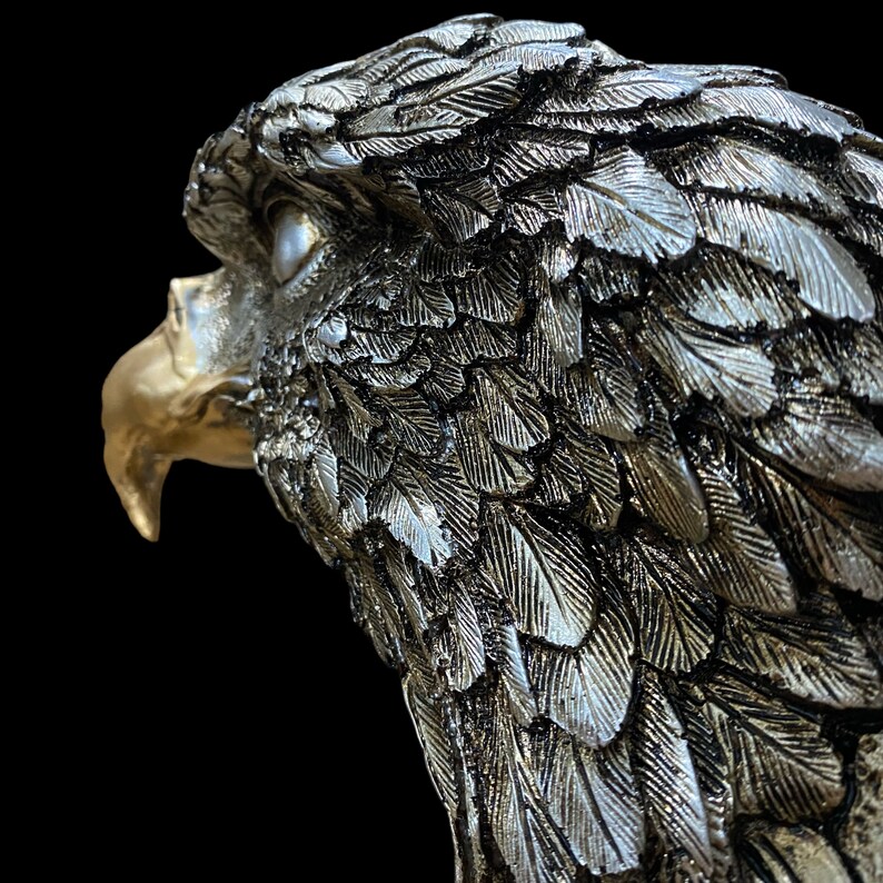Large Eagle Head Bust Statue for Desk Decor Eagle Head Sculpture Home ...