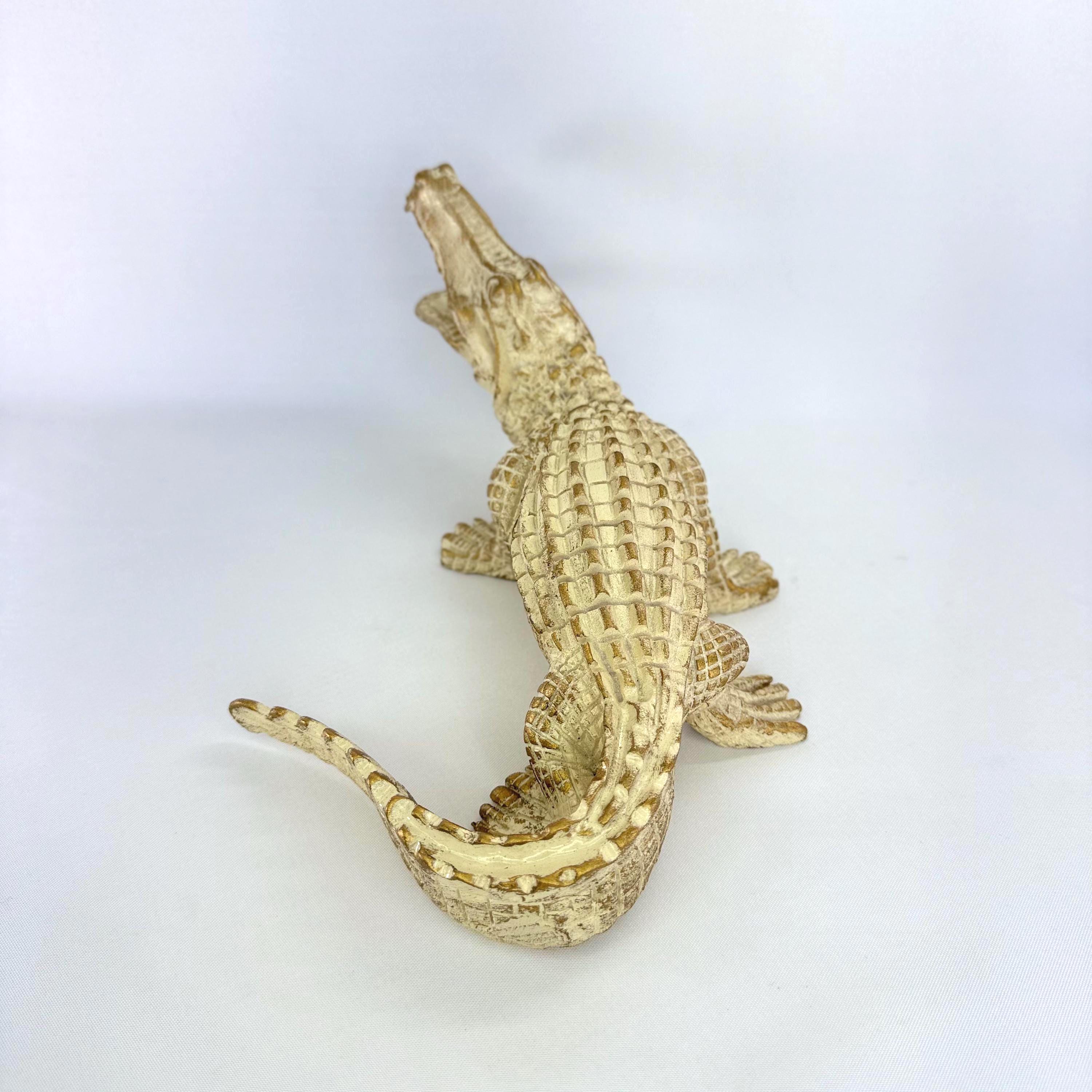 Decorative Crocodile Statue | Alligator Sculpture for Table Showpiece ...