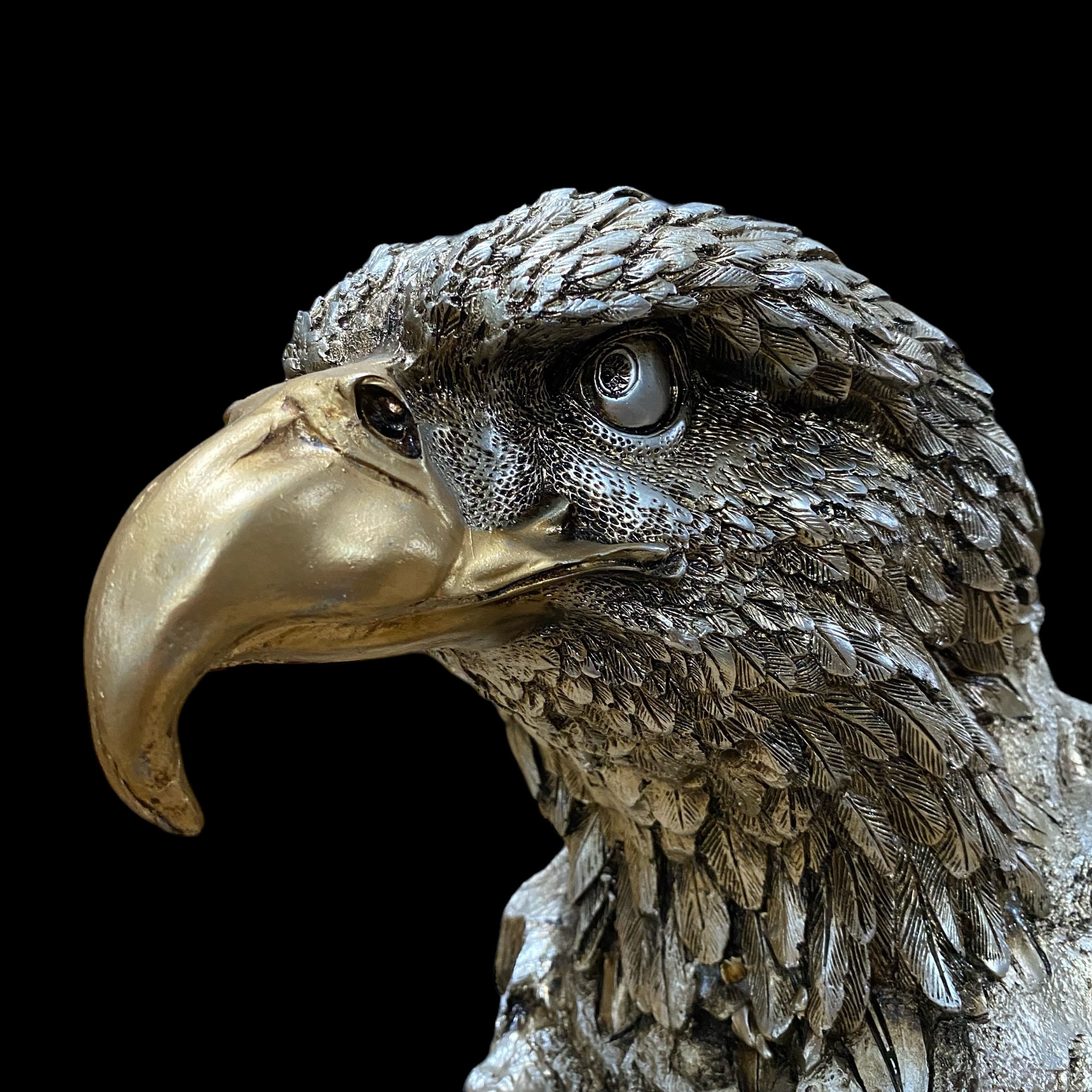 Large Eagle Head Bust Statue for Desk Decor Eagle Head Sculpture Home ...