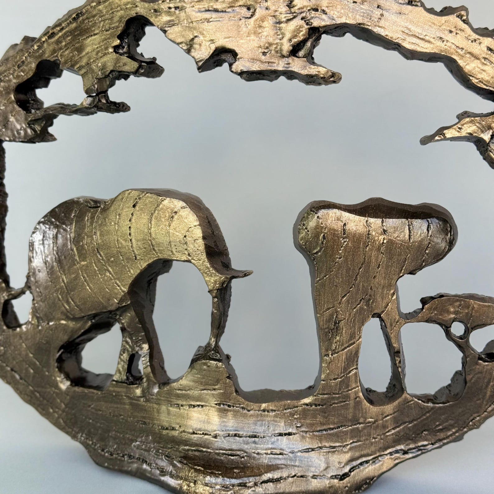 Unique African Elephant Family Statue | Decorative Elephant Figurine ...