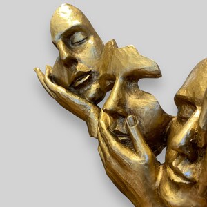 See No Evil Hear No Evil Speak No Evil Mask Figurine, Statue 3 Face ...