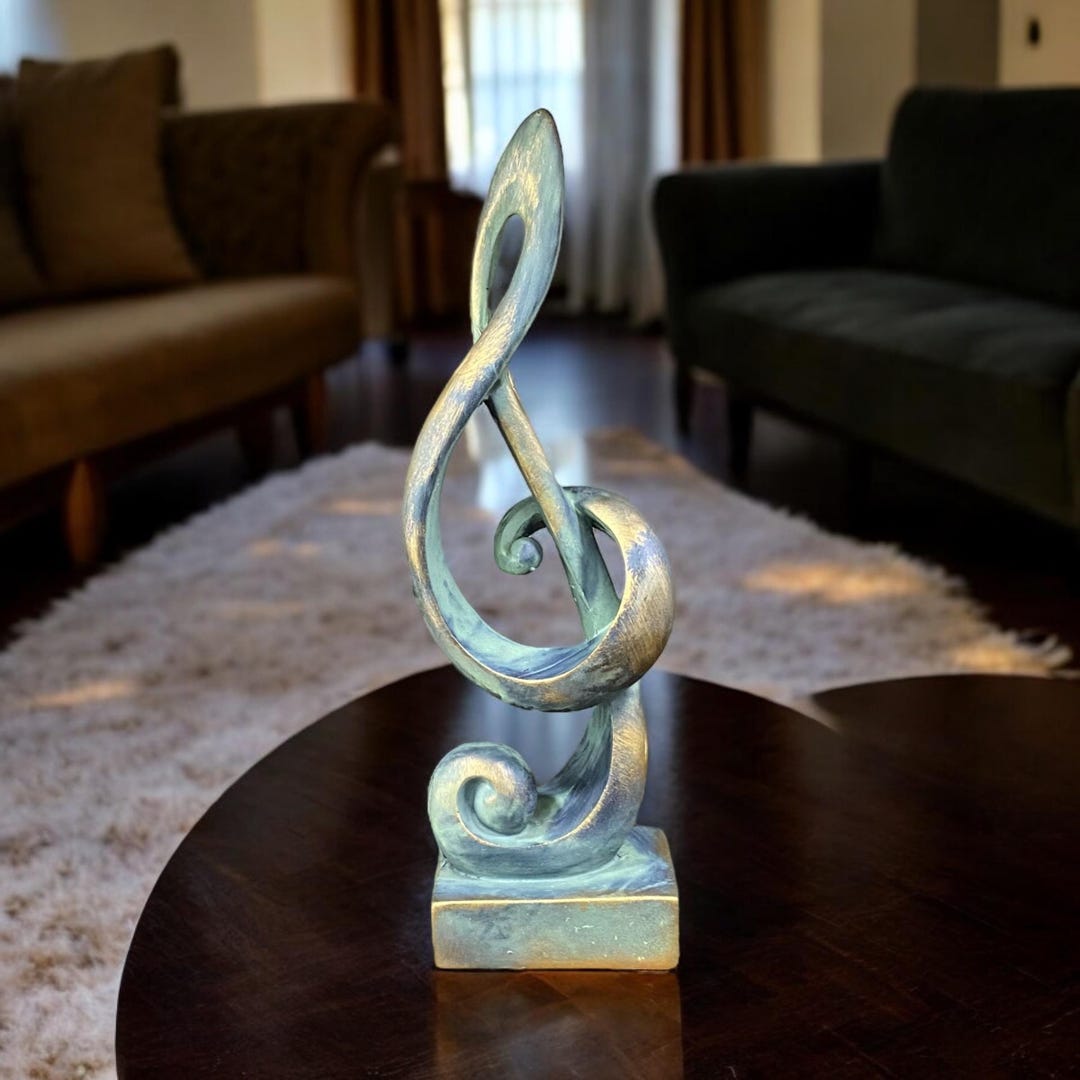Musical Note G Key Statue | Decorative G Key Figurine for ...