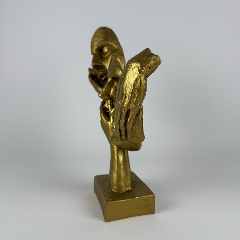 See No Evil Hear No Evil Speak No Evil Mask Figurine, Statue | 3 Face ...