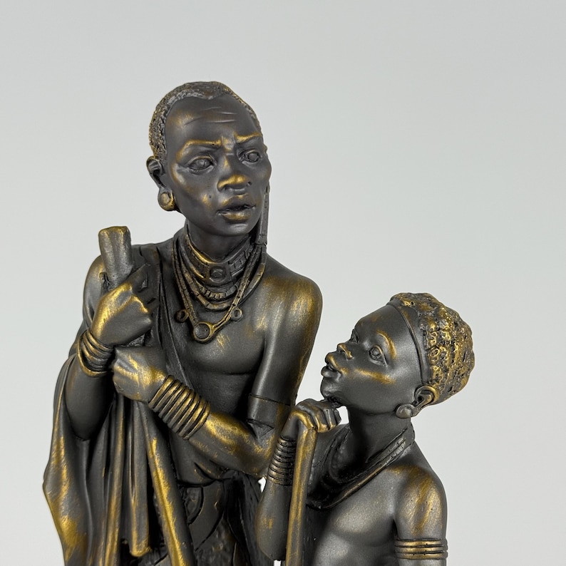 Angolia African Warriors Statue | Antique African Warriors Figurine ...