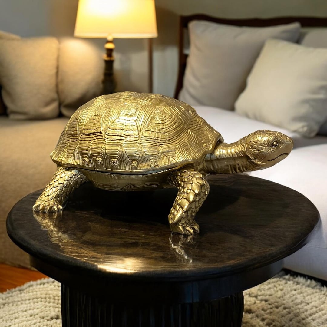 Realistic Turtle Sculpture for Table Centerpiece | Decorative Turtle ...