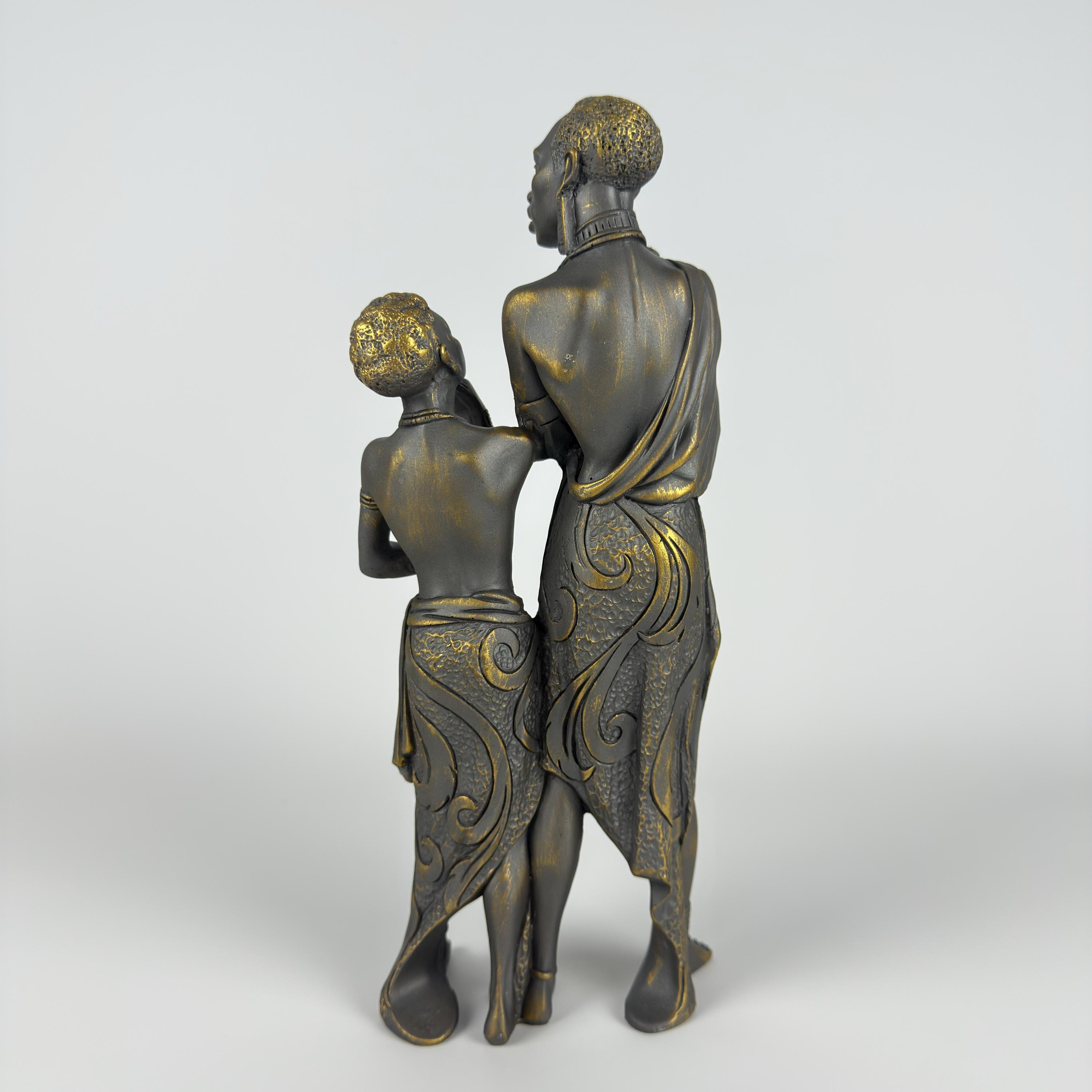 Angolia African Warriors Statue | Antique African Warriors Figurine ...