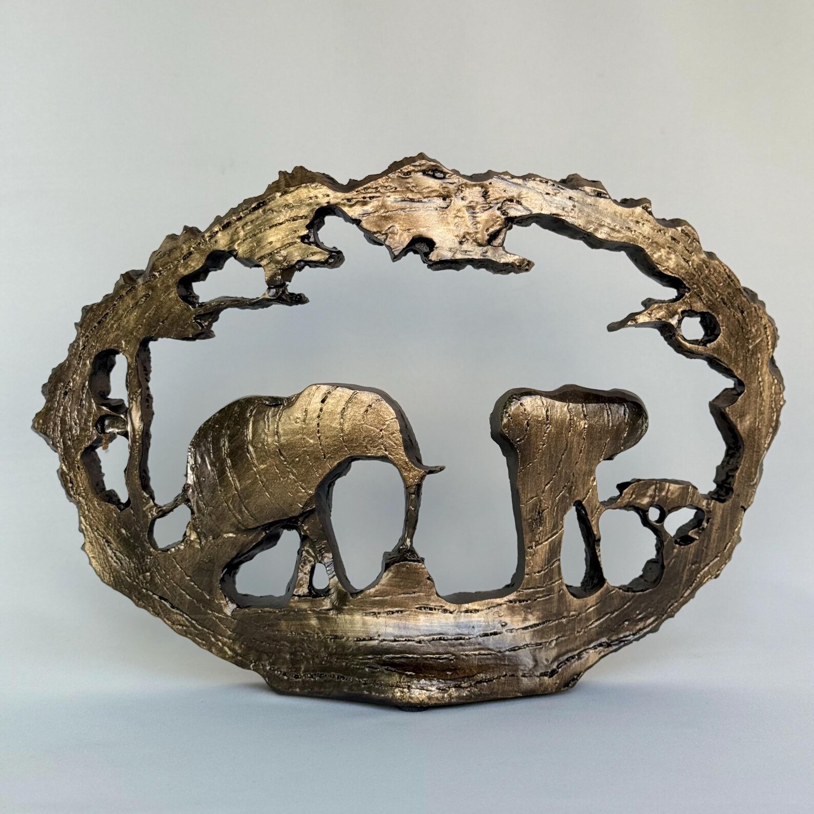 Unique African Elephant Family Statue | Decorative Elephant Figurine ...