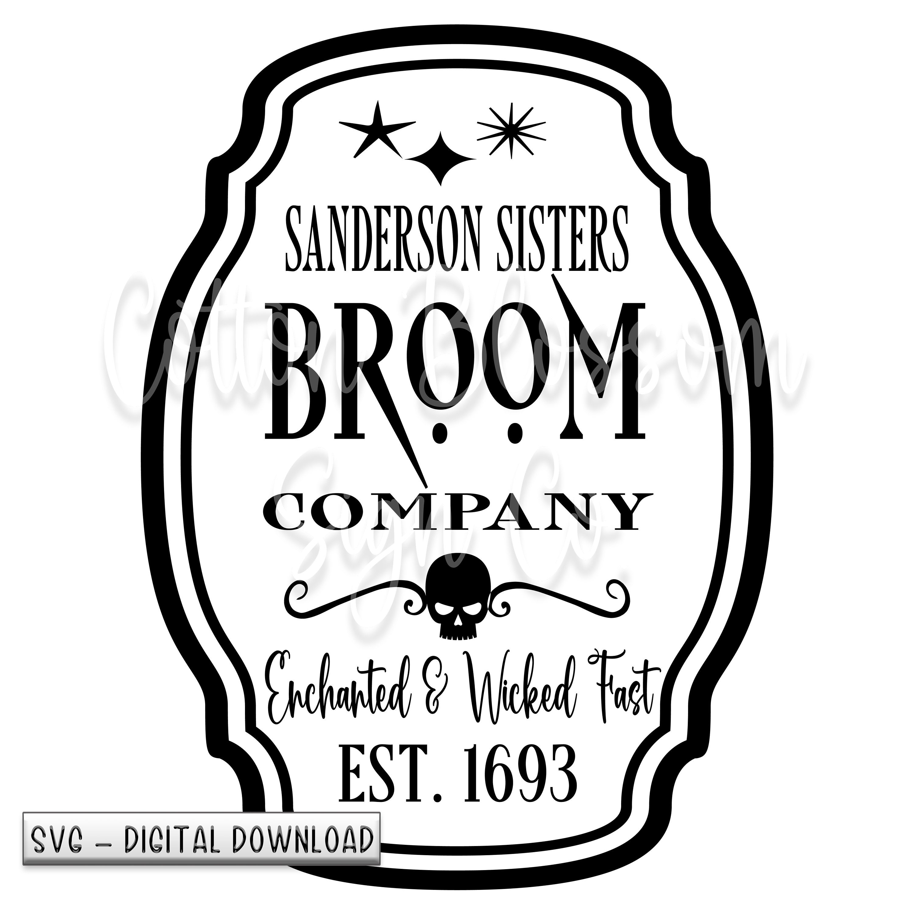 Sanderson Sisters Broom Co. Sign|svg Digital Download Only - Etsy