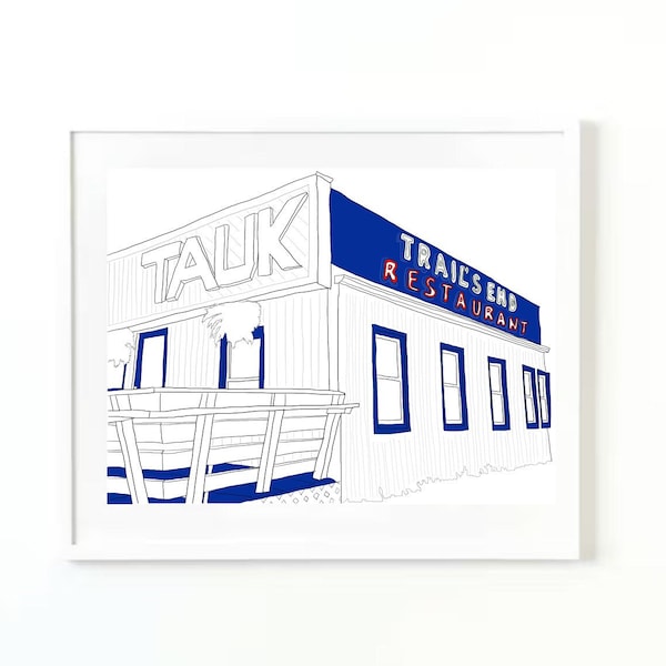 End of Trail Print - Etsy