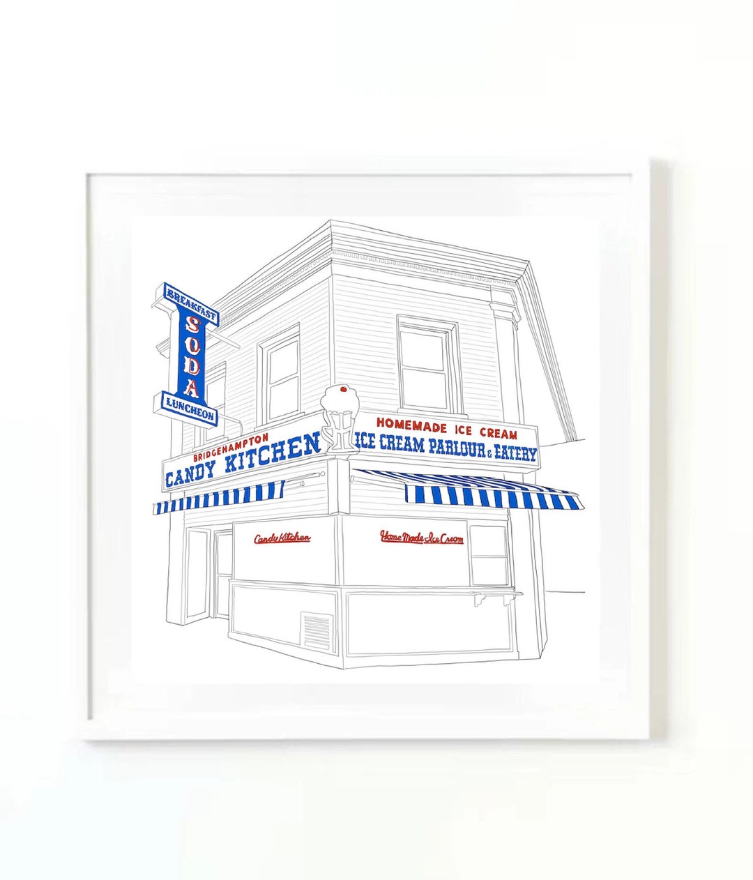 Bridgehampton Candy Kitchen Print - Etsy