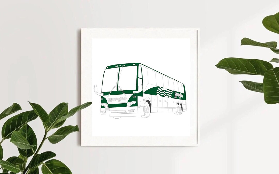 Hampton Jitney Print - Etsy
