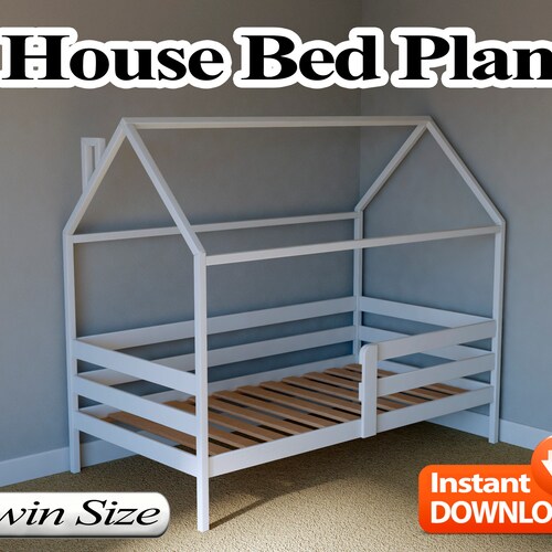 Twin Bed Plan With Storage PDF DIY - Etsy